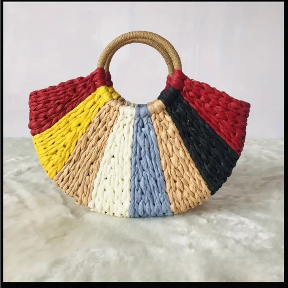 Bags | Vibrant Vacation Tote Bag Unlined Noclosure | Poshmark